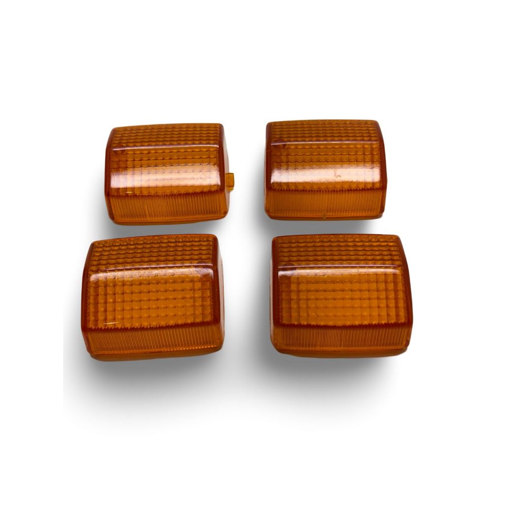 4 LENTE PISCA CBX 200 STRADA/NX150/XLX350/NX 350 AMARELO | Shopee Brasil