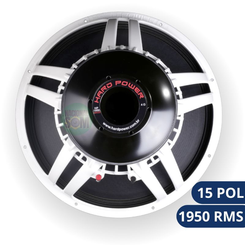 Alto falante 15 pol. Grave Hard Power HP 1950 bass 4 ohms | Shopee Brasil