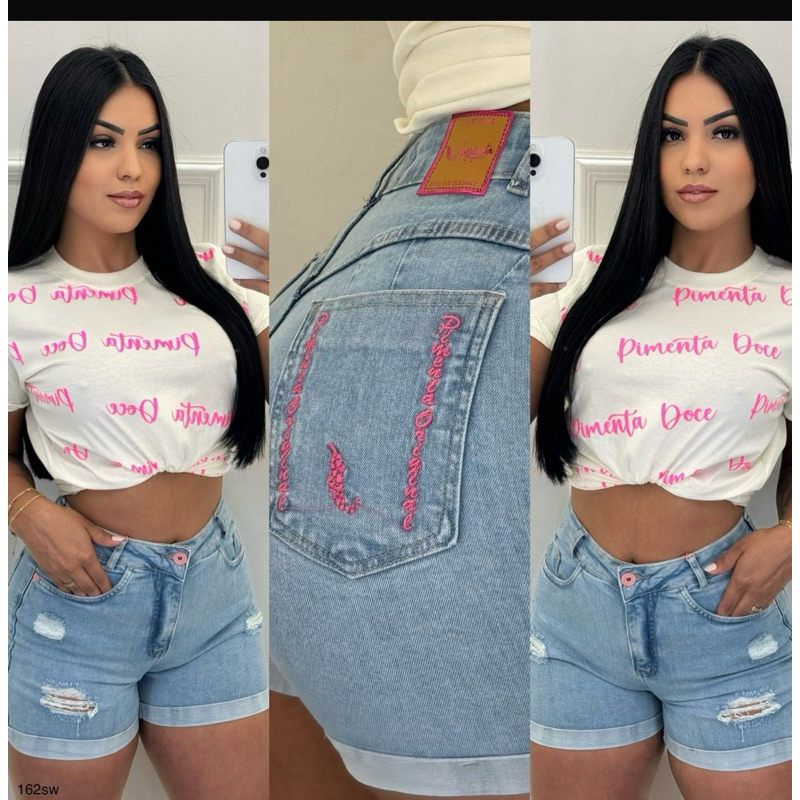 Shorts Jeans Pimenta Original | Shopee Brasil