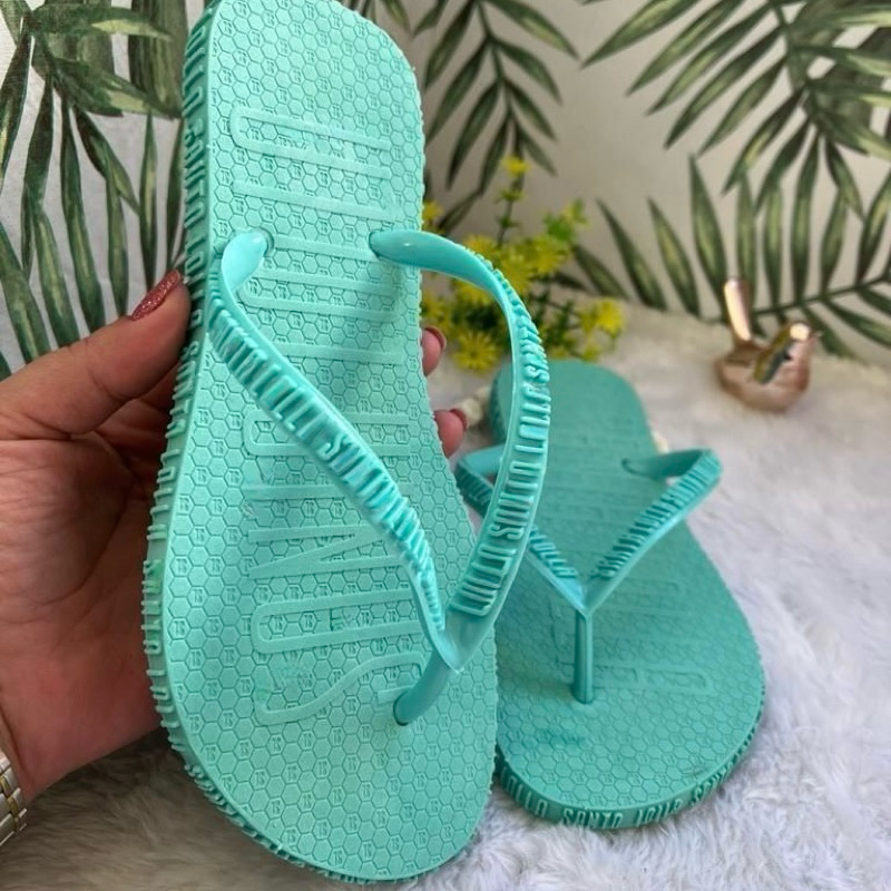 Chinelo Sandália Feminino Alto Relevo Tendência Moda Verão Barato ...