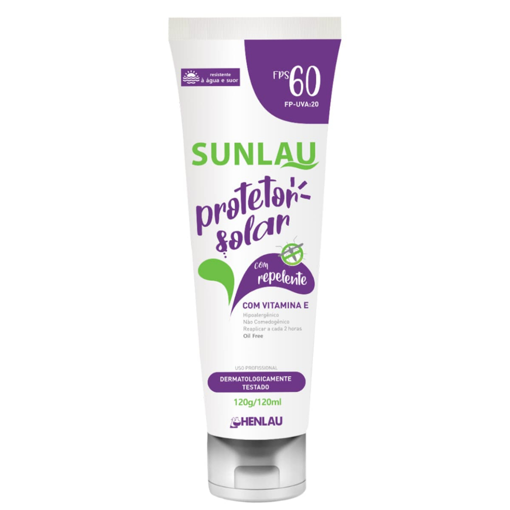 Protetor Filtro Solar Fator 60 Com Repelente e Vitamina E Resistente a ...