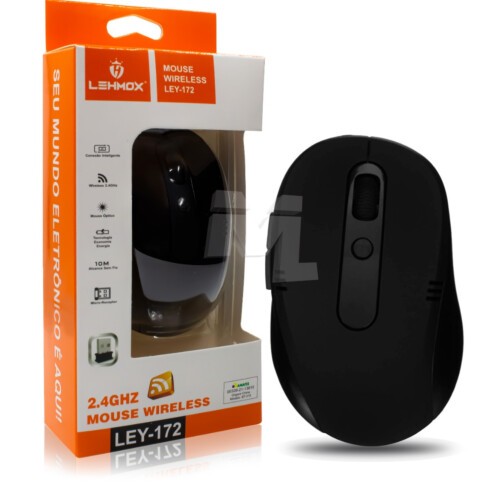 Mouse Sem fio Wireless 2.4Ghz Receptor Usb Lehmox - LEY-172 | Shopee Brasil