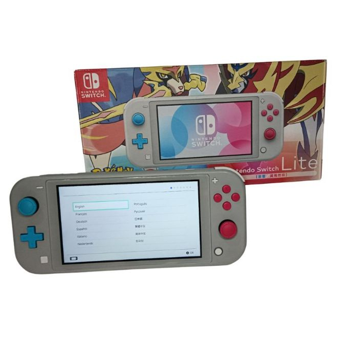 NINTENDO SWITCH LITE EDICAO POKEMON SWORD AND SHIELD NA CAIXA. USADO