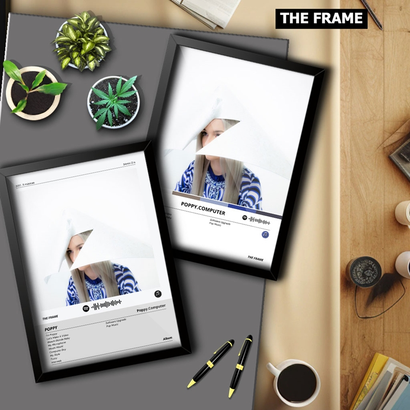 Quadro Decorativo A4/A3 Spotify Album Poppy.computer Poppy | Shopee Brasil