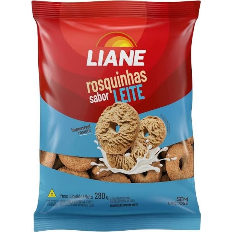 Kit Combo com 3 Rosquinhas Liane 1 de cada sabor ZERO LACTOSE APLV VEGANO 280g | Shopee Brasil