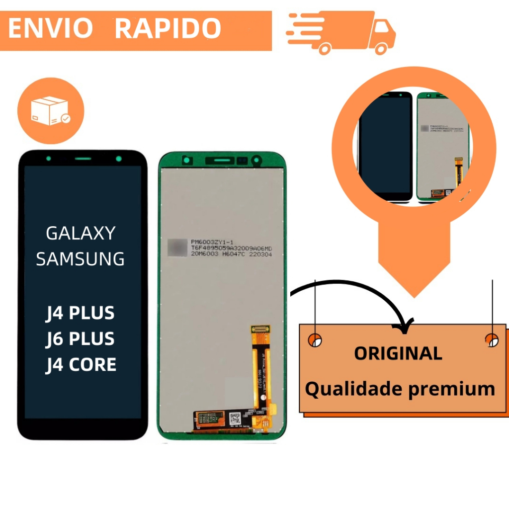TELA J4 PLUS J6 PLUS J4 CORE SM-J415F SM-J610F SM-J410D ORIGINAL Lcd | Shopee Brasil