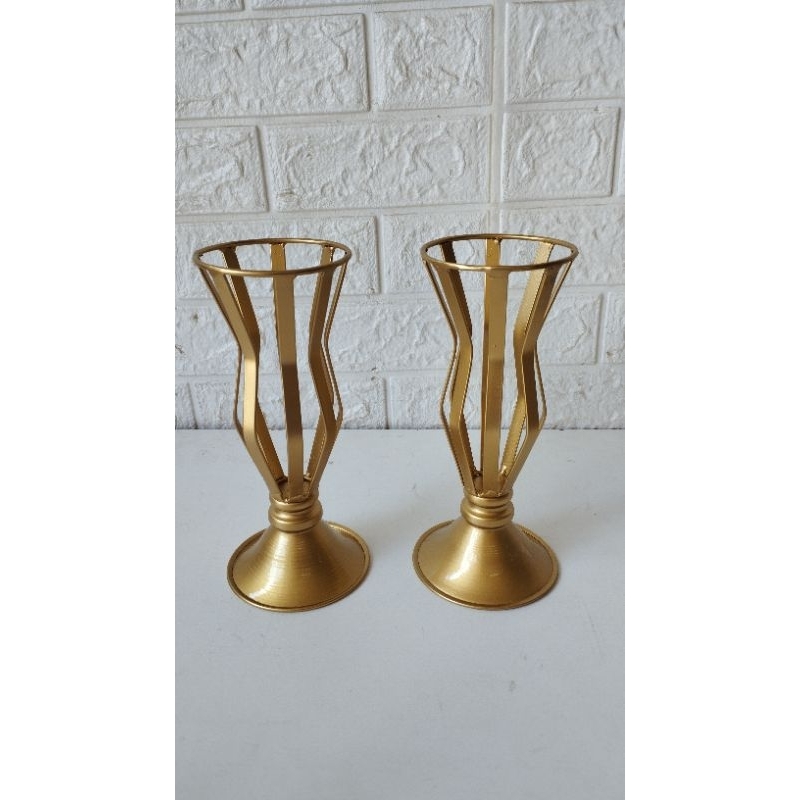 Vasos para decoração em ferro kit com 2 peças cores a escolher modelo ...
