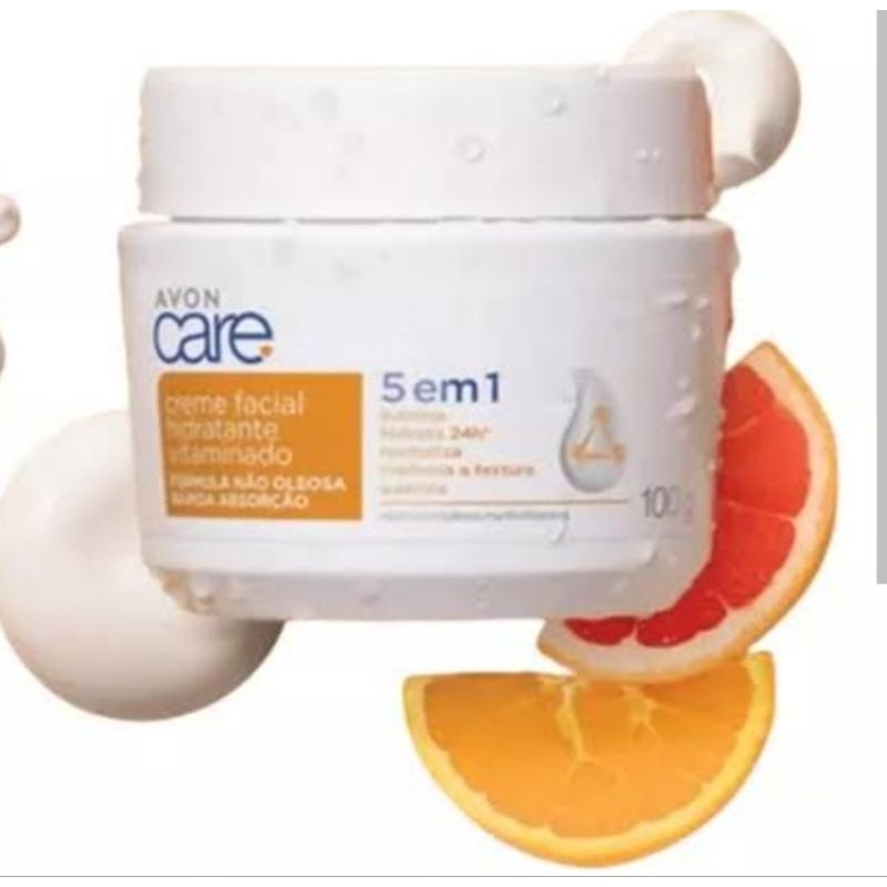 Avon Care Creme Facial Hidratante Vitaminado 5 em 1 - 100g. | Shopee Brasil