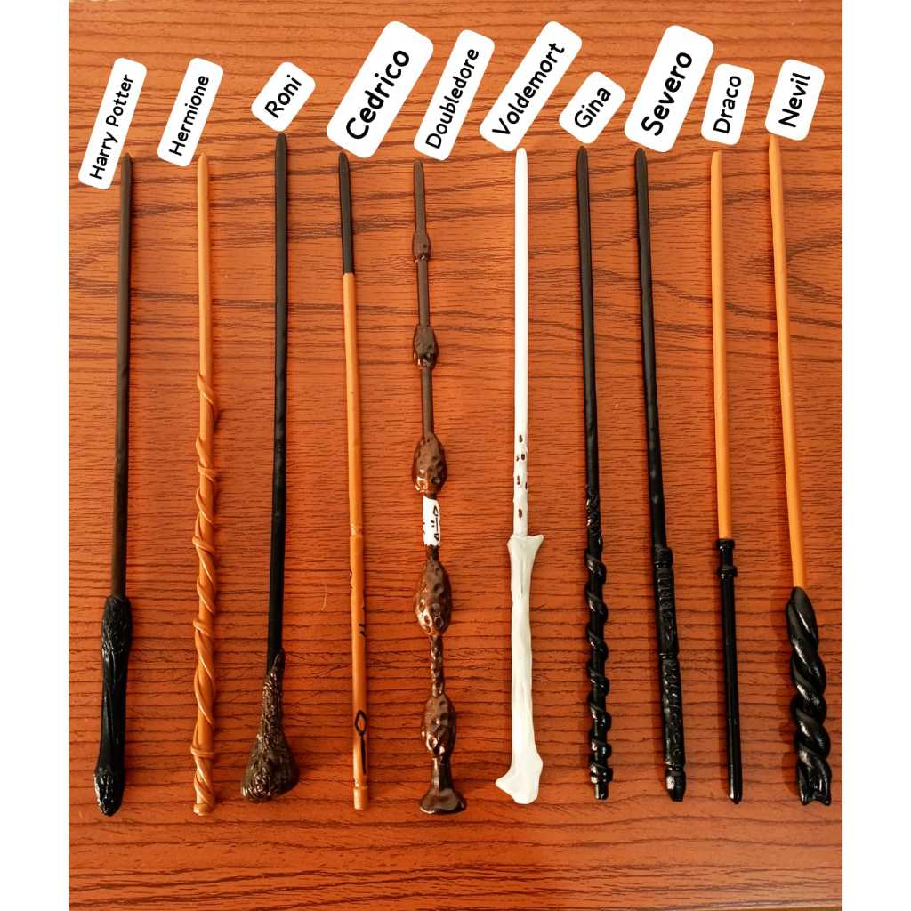 kit com 10 varinhas da Saga Harry Potter | Shopee Brasil