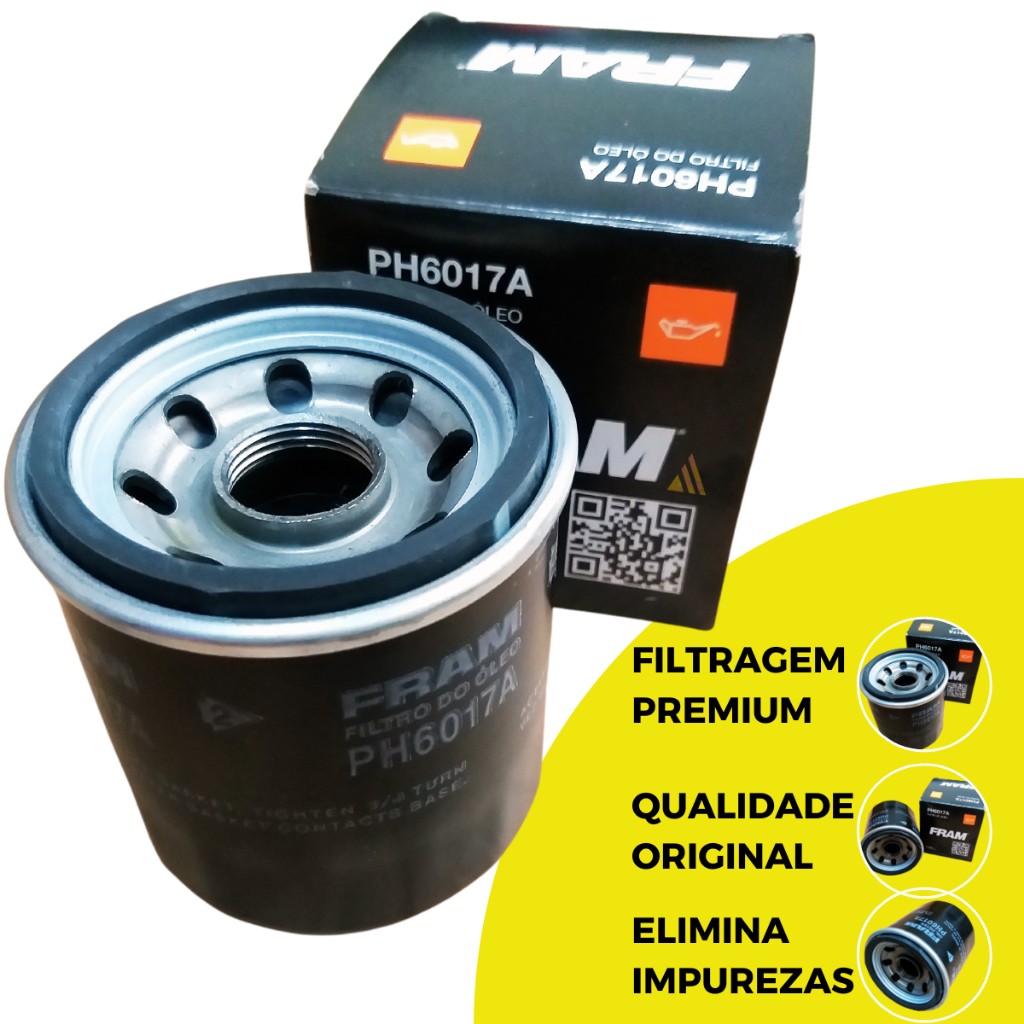 Filtro De Óleo Fram Honda Cb500f Cb500x Cb600f Nc700 Nc750 Hornet Mt03 Mt07 Mt09 Xj6 Xj R1 R3 R6 ...