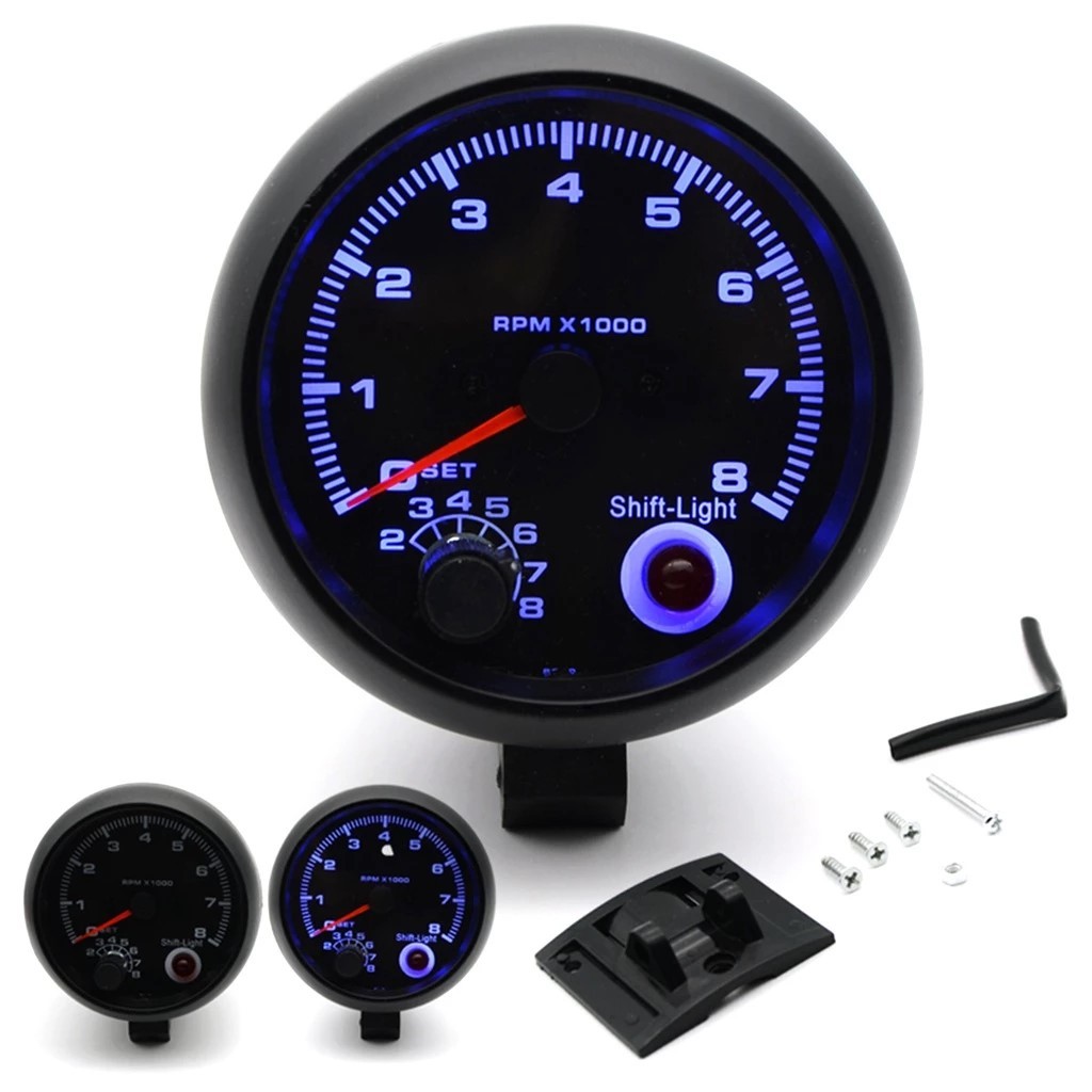Conta Giros Universal 8000 Rpm Shift Light Ajust 4,6,8cc | Shopee Brasil