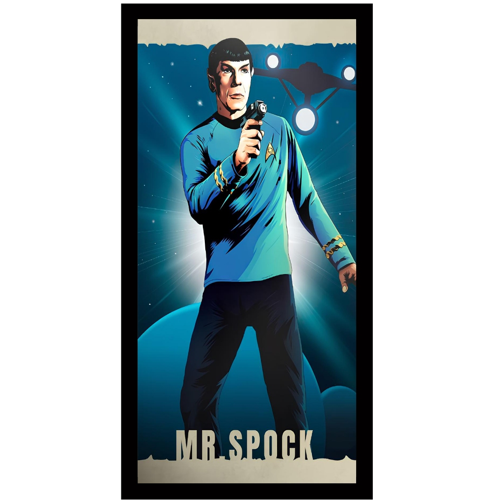 Quadro Decorativo Poster Spock Star Trek Enterprise 33x60 Cm | Shopee ...