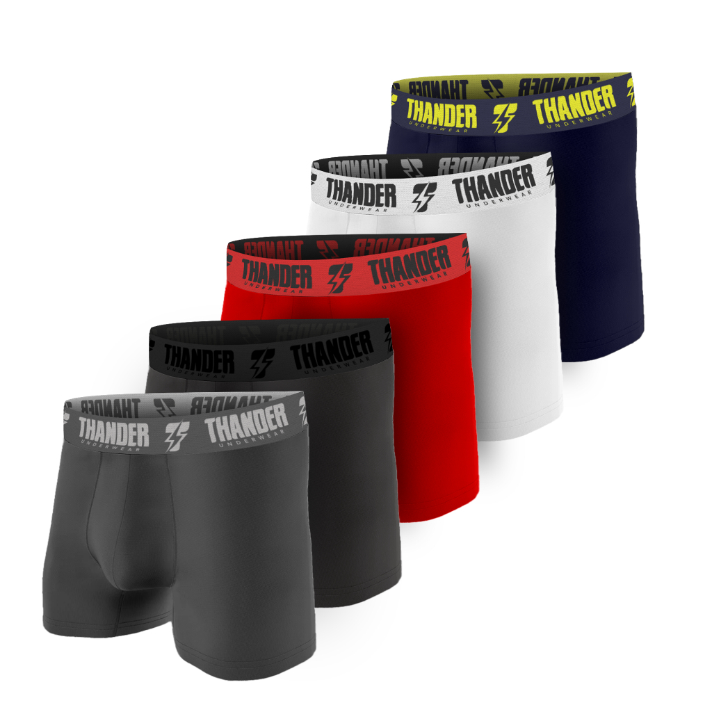 Kit de 10 Cuecas Boxer Thander de Microfibra Lisa Adulto | Shopee Brasil