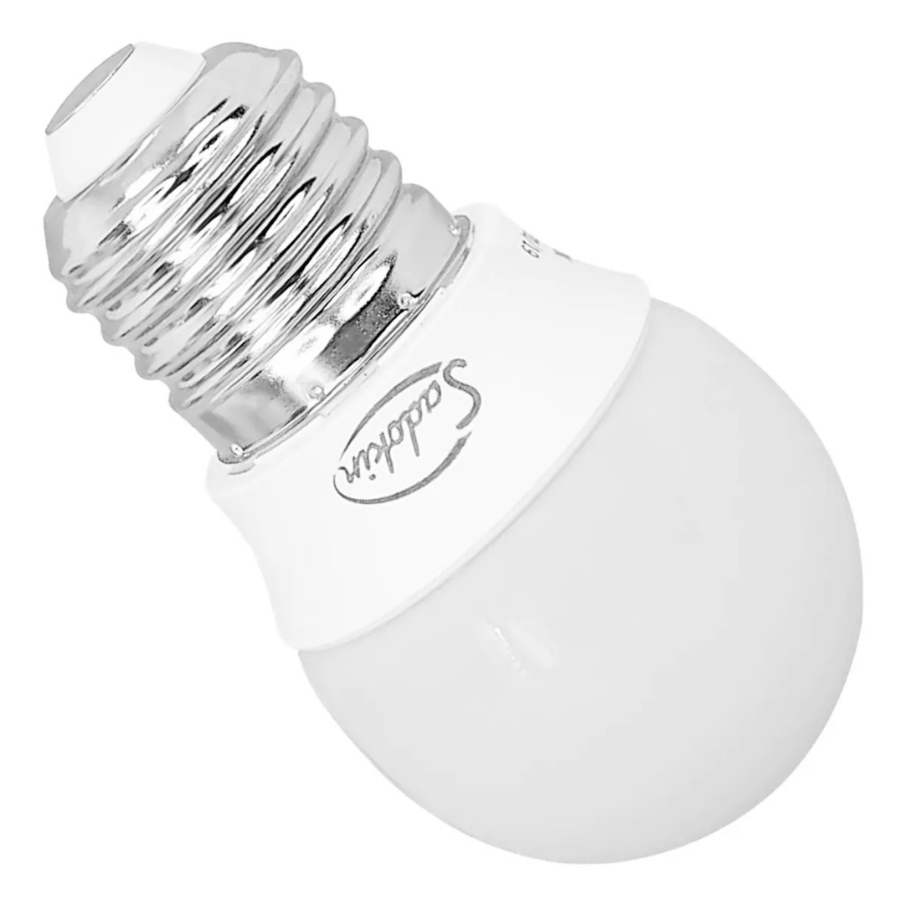 1 Lâmpada Led Bolinha 2w 127v E27 Branco Morno 3000k Camarim | Shopee Brasil