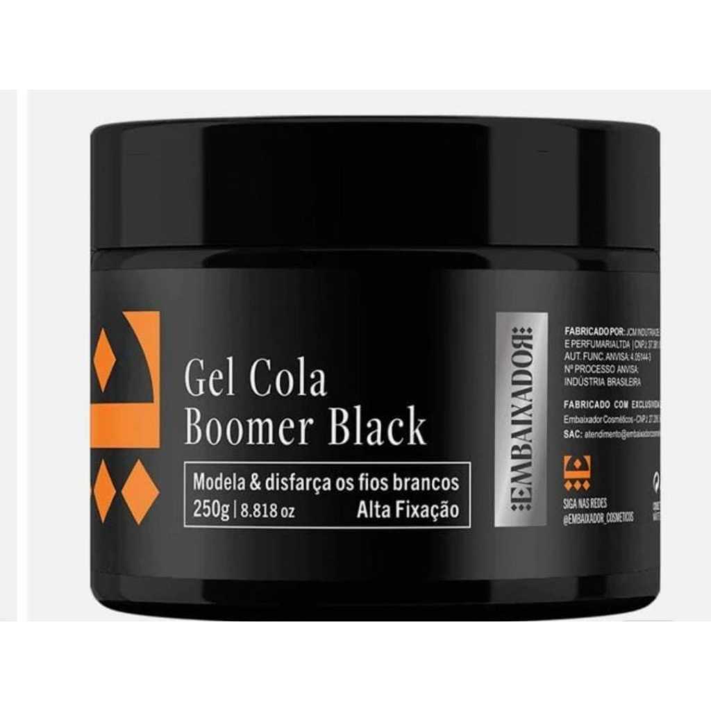GEL COLA BOOMER BLACK EMBAIXADOR 250G | Shopee Brasil