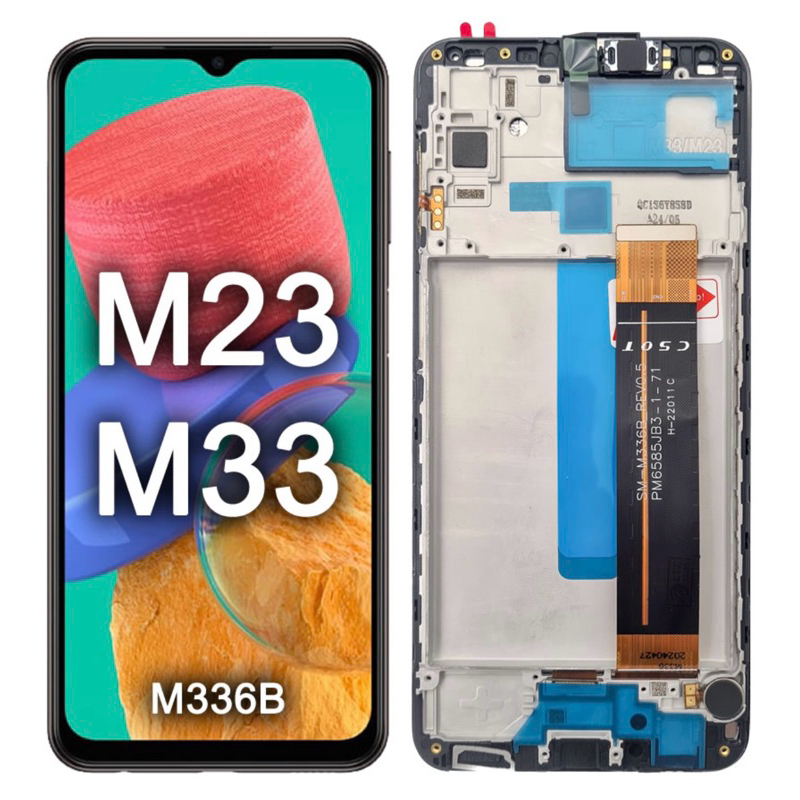 Tela Frontal Lcd Touch Display Compativel M23 / M33 Com Aro Ori Nacional Pronto Entrega | Shopee ...