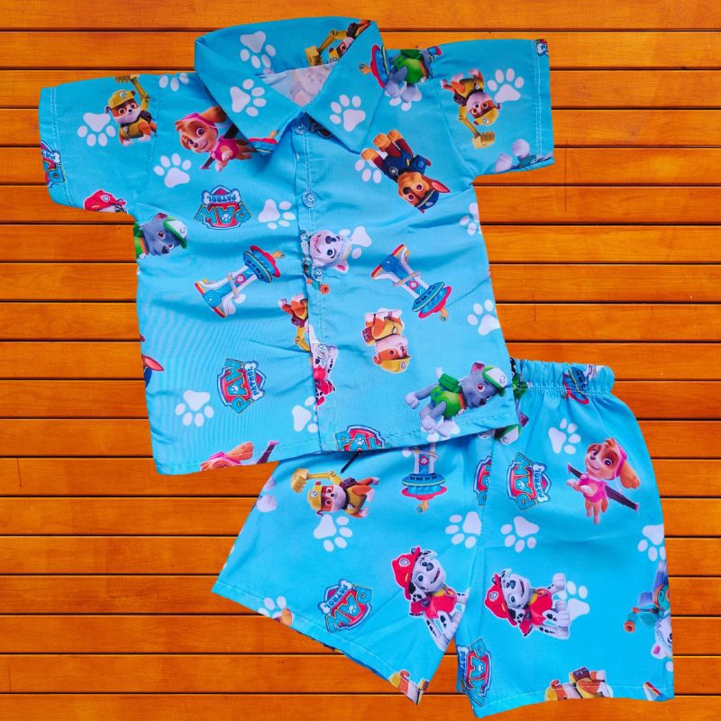Mauricinho Patrulha Canina Conjunto Menino Camisa E Short Roupa