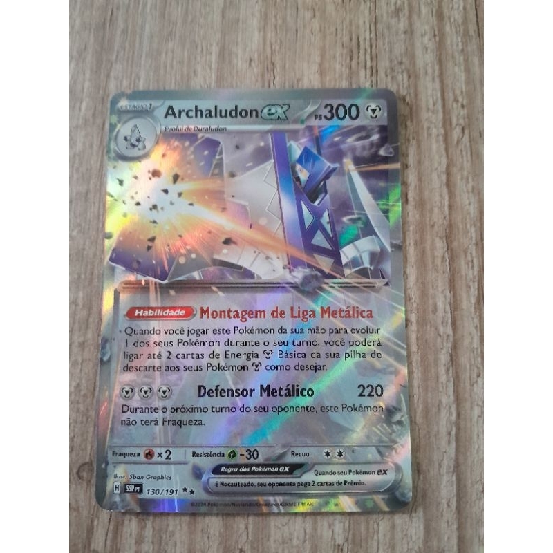 Carta Pokemon Archaludon Ex Ultra Rara Original NM | Shopee Brasil