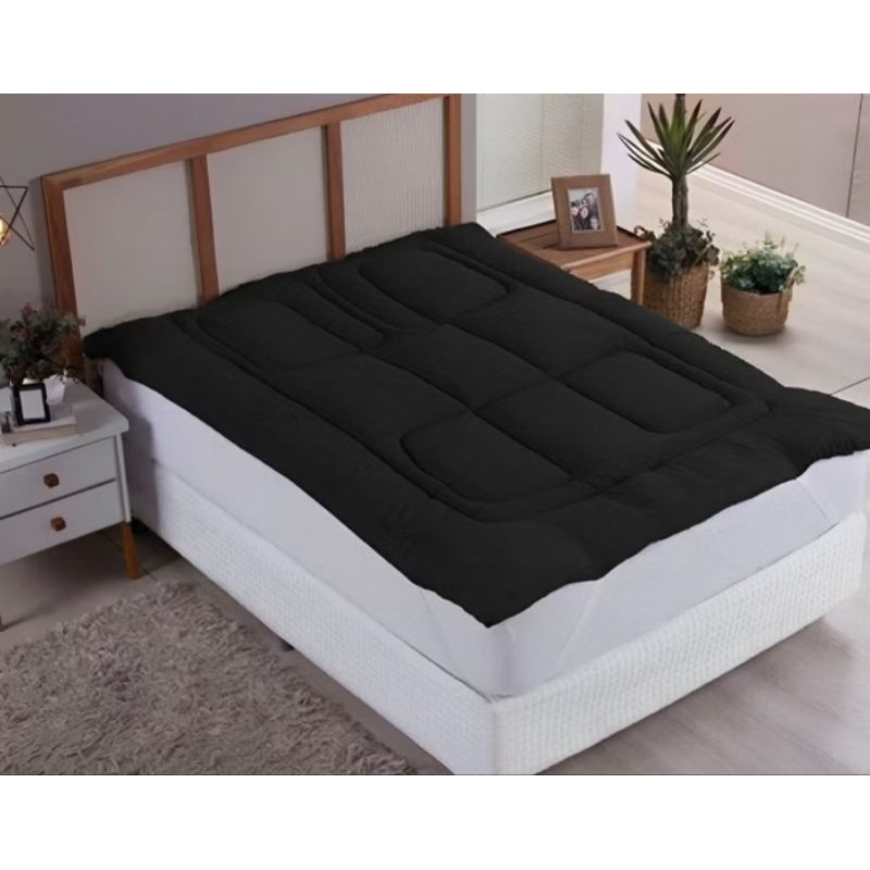 Pillow top cama casal box protetor de colchão macio 400 fios várias ...