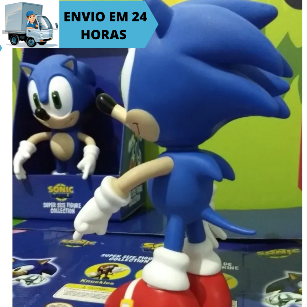 Boneco Sonic Collection Grandes Articulado Super Size - Sonic World ...
