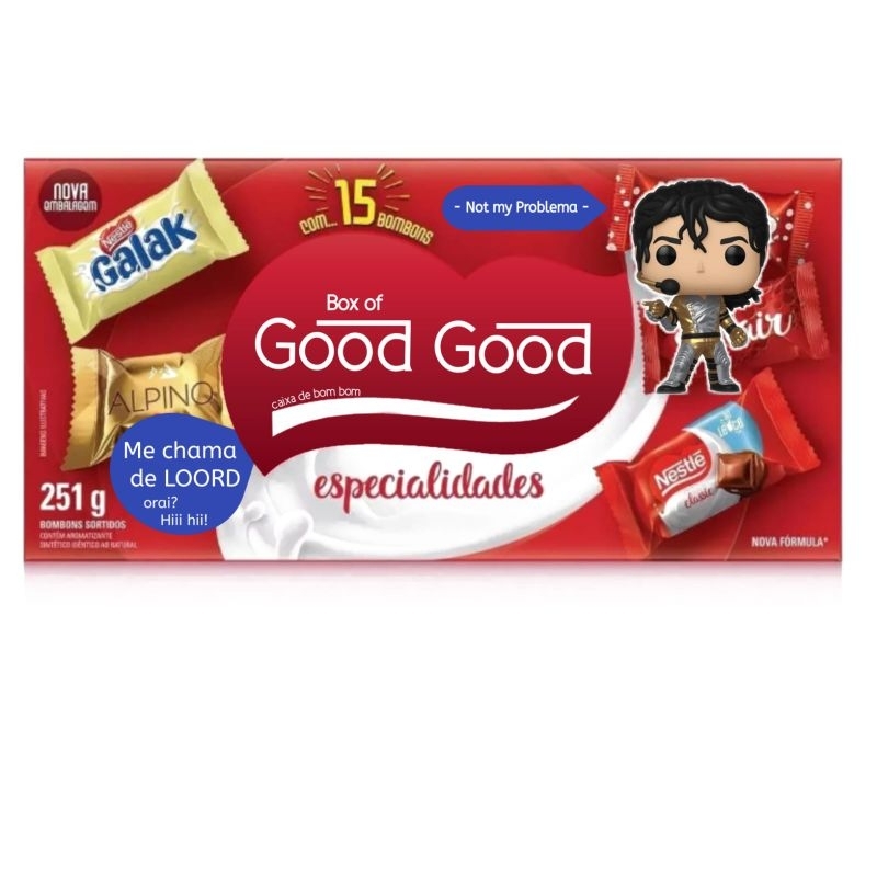 Box of good good Caixa de bom bom - adesivos + Laço - Faz a Boa!