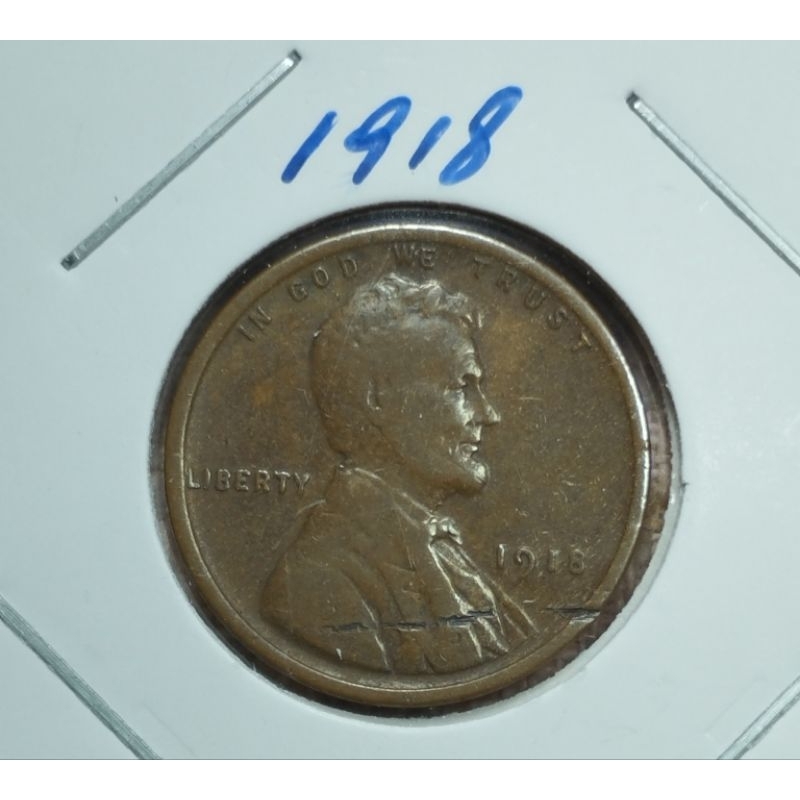 Moeda USA one cent 1918 | Shopee Brasil