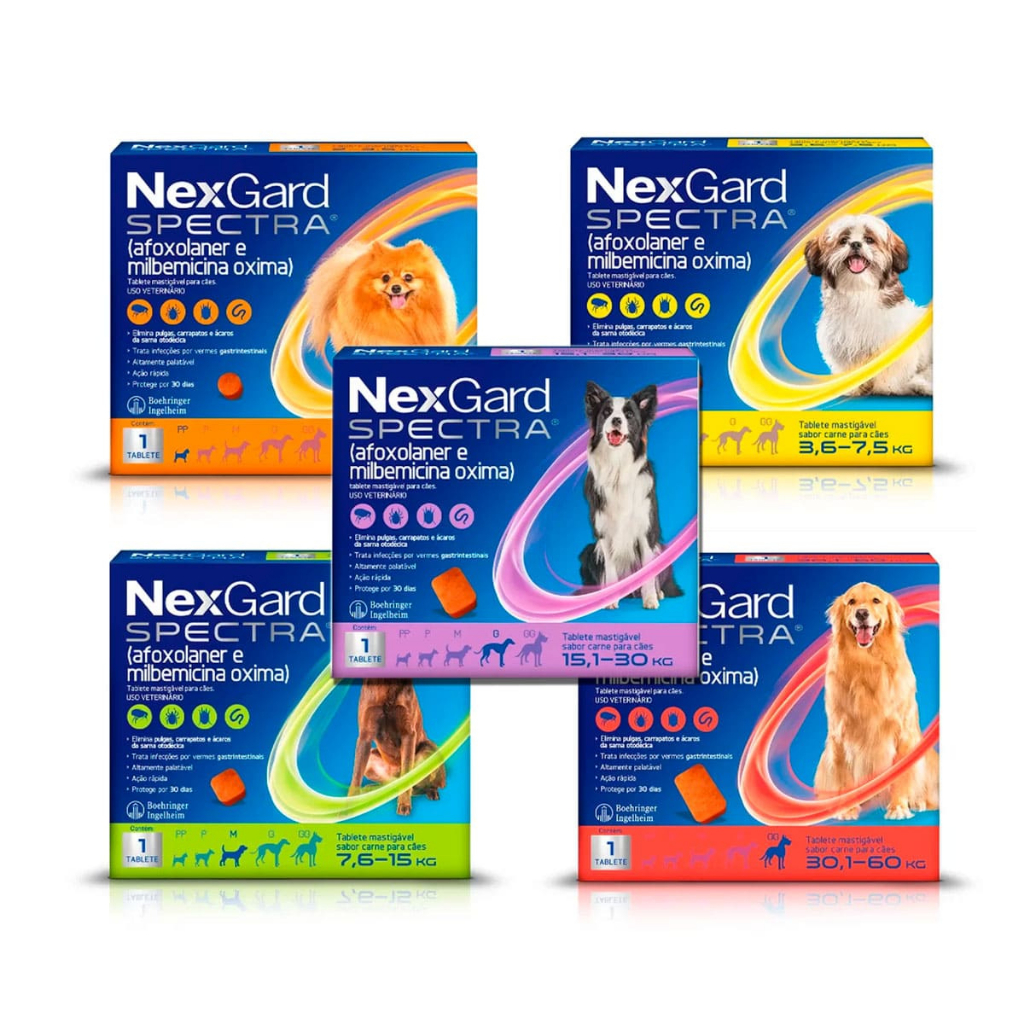 Nexgard Spectra Antiparasitário Para Cães - 1 Comprimido | Shopee Brasil