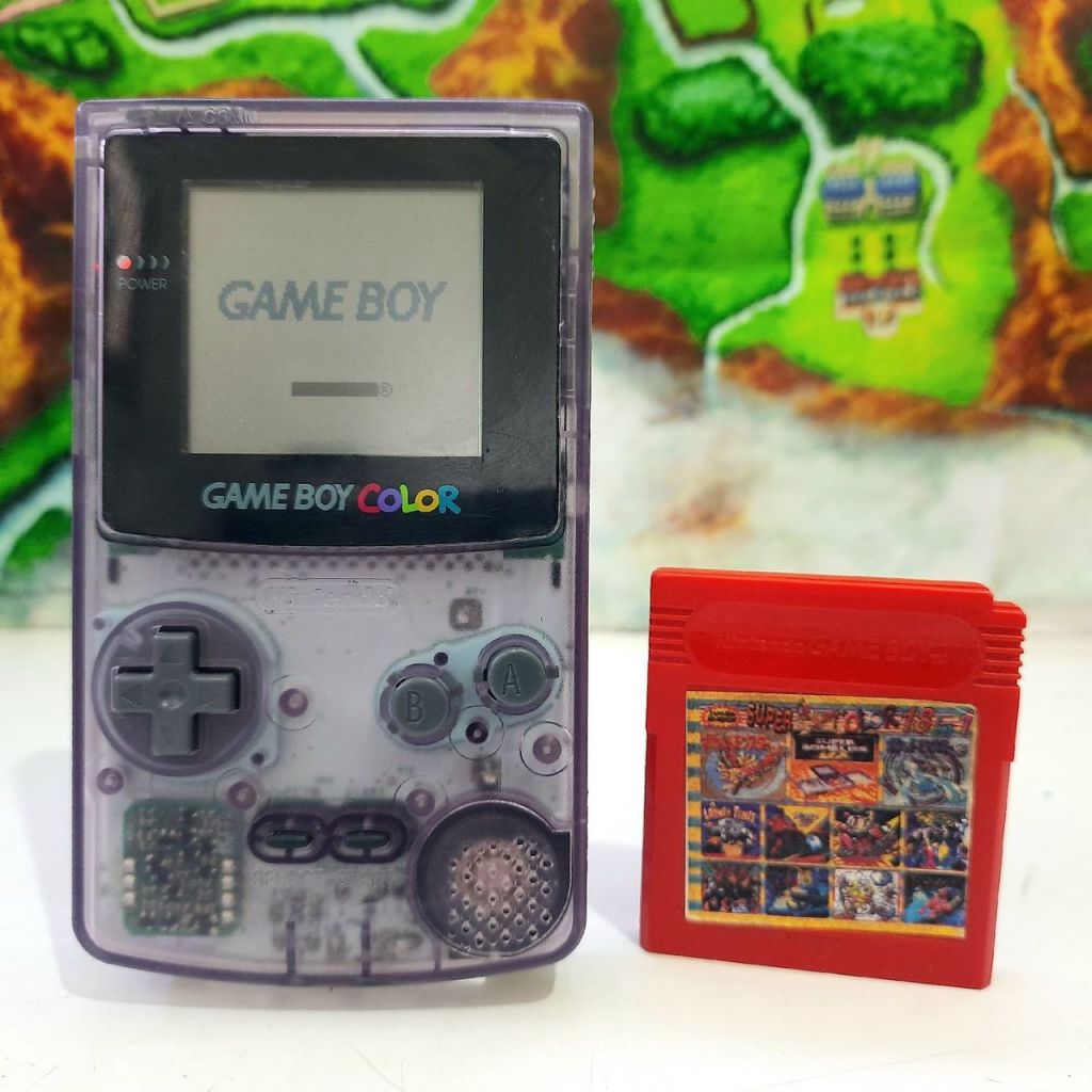 Game Boy Color Atomic Purple Nintendo | Shopee Brasil