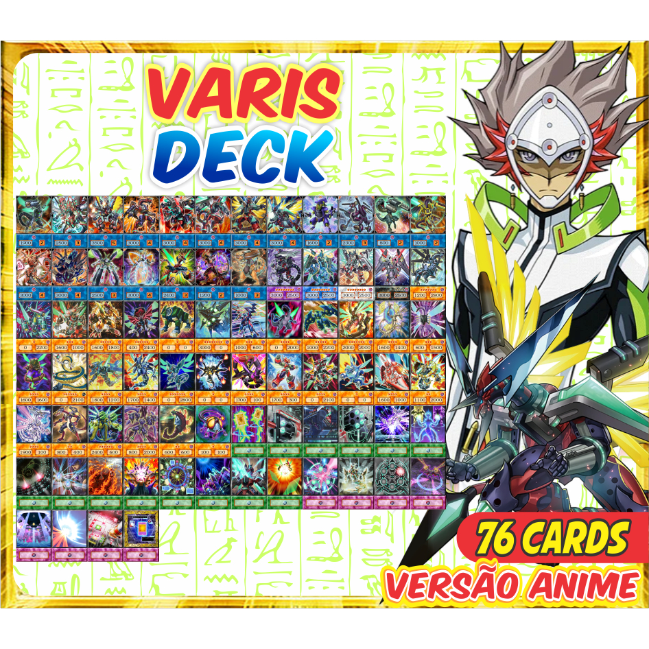 Varis Deck Anime (70 Cartas) com 5 Foils Sortido Yugioh vrains | Shopee ...