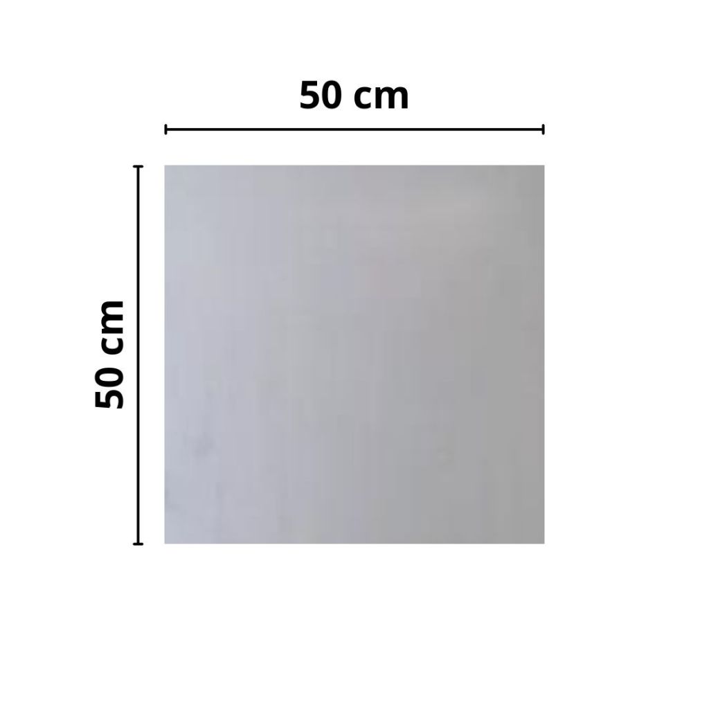 Chapa Inox 304, medidas 50 cm x 50 cm x 1 mm espessura | Shopee Brasil