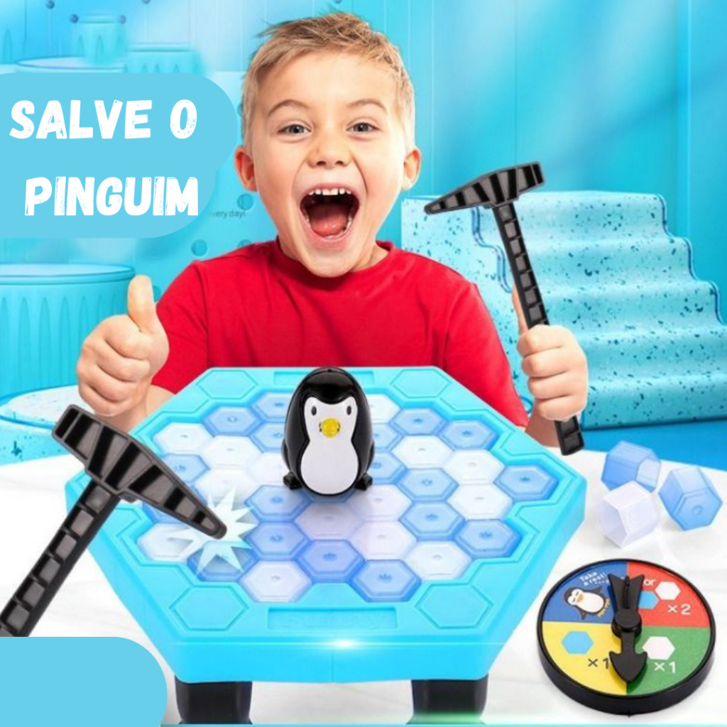 Jogo Quebra Gelo - Pinguim Numa Fria - Blocos Brinquedo Batendo Cubos ...