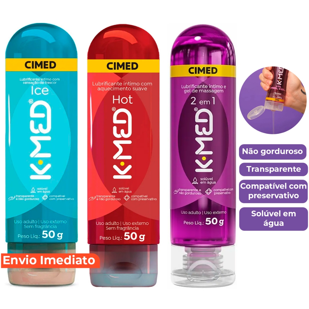 Gel Lubrificante Íntimo K-med 50g | Shopee Brasil
