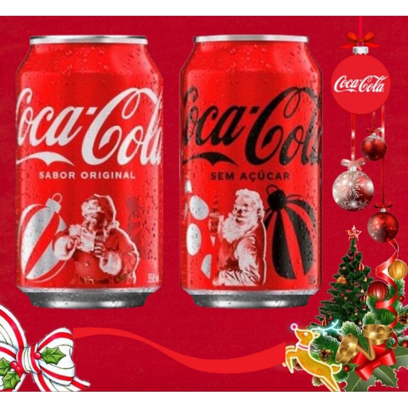 Lata Coca-Cola Natal 2024 / 2 Unidades (lacrada) | Shopee Brasil