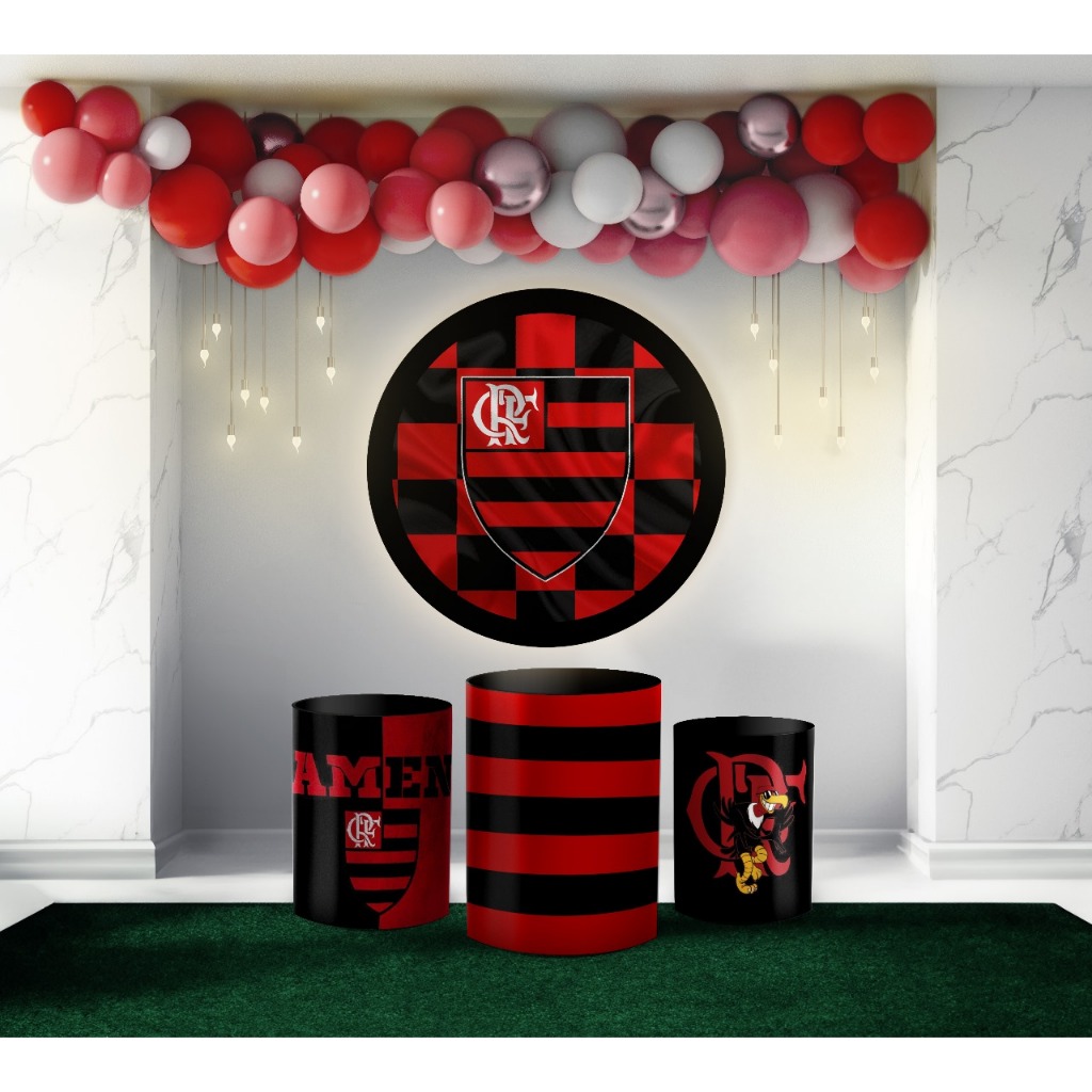 KIT PEGUE E MONTE FLAMENGO TIME RIO DE JANEIRO DECORATIVO INFANTIL ...