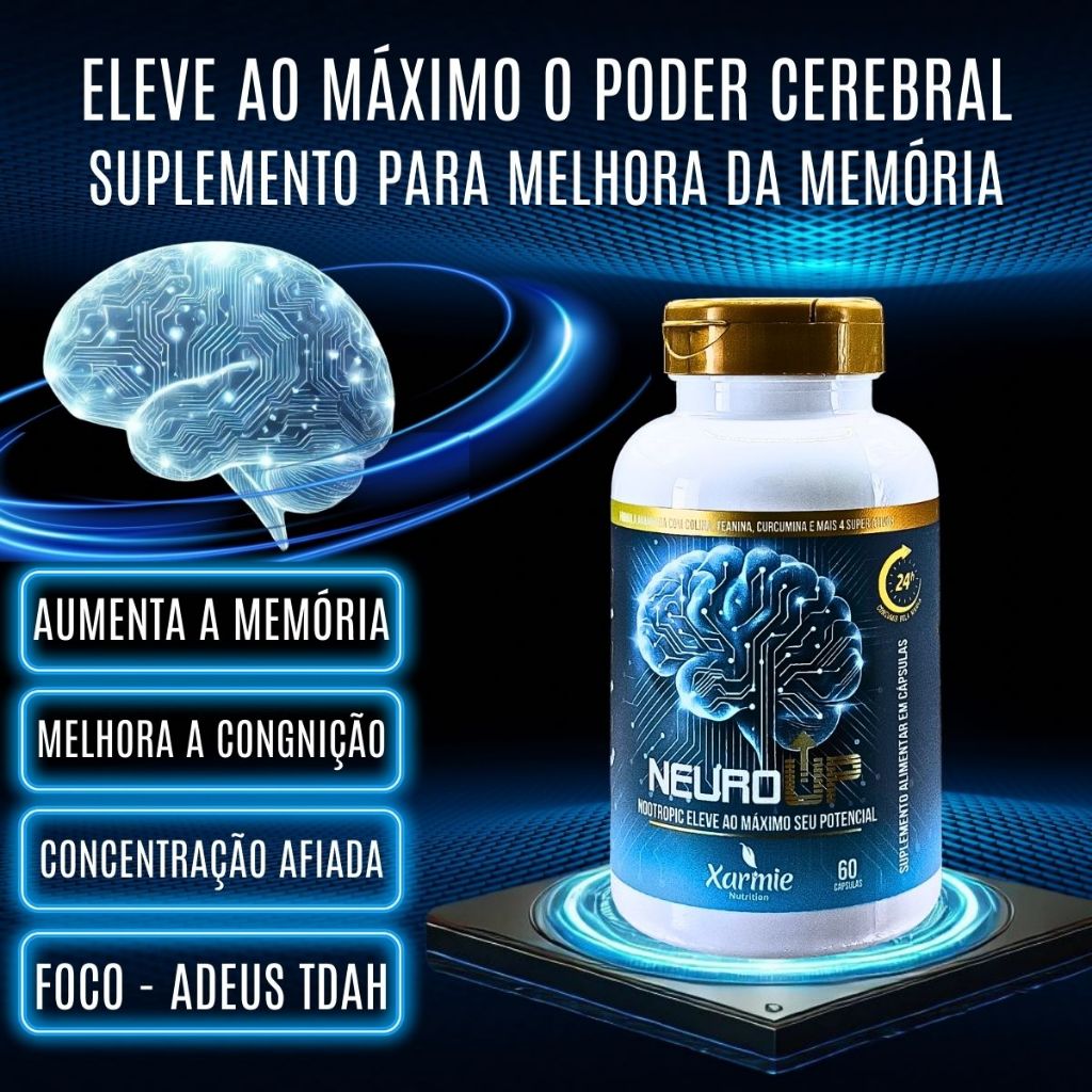 Neuro Up Suplemento Para Prevenção de Perca de Memoria e Aumento ...