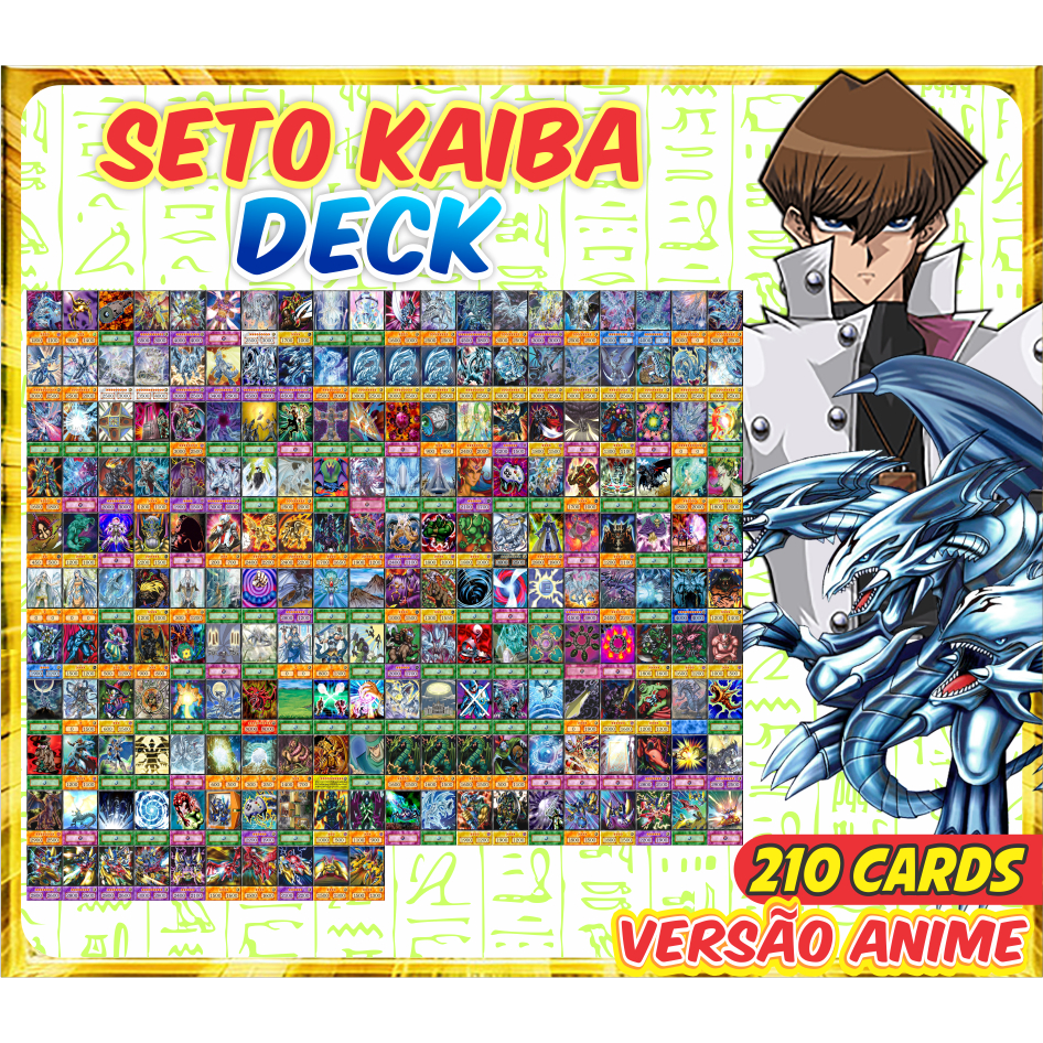 Kaiba Deck MÉDIO Anime (210 Cartas) com 10 Foils Sortido Yugioh ...