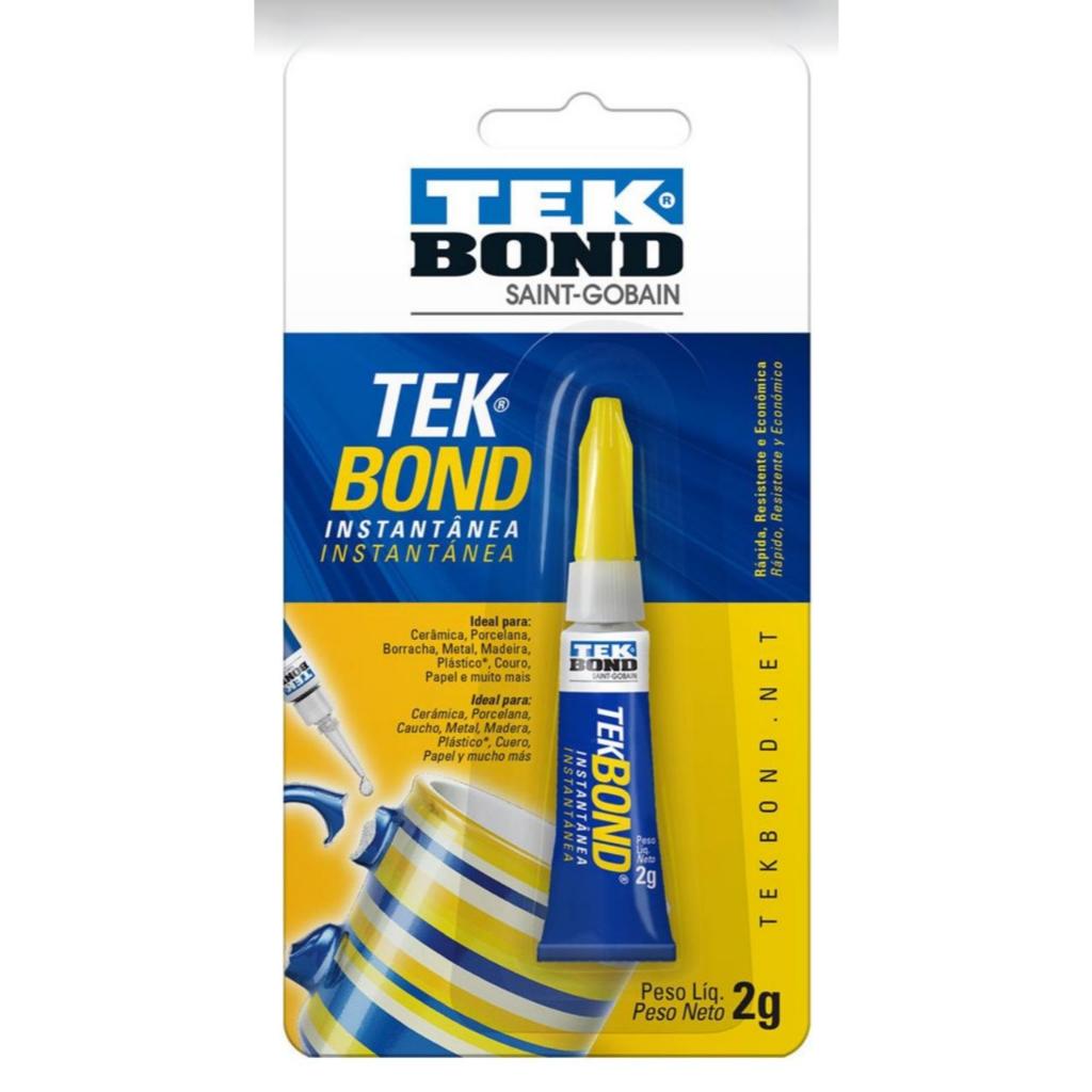 Cola Tek Bond Adesivo Instantâneo multiuso Tekbond 2gr - Cola ...