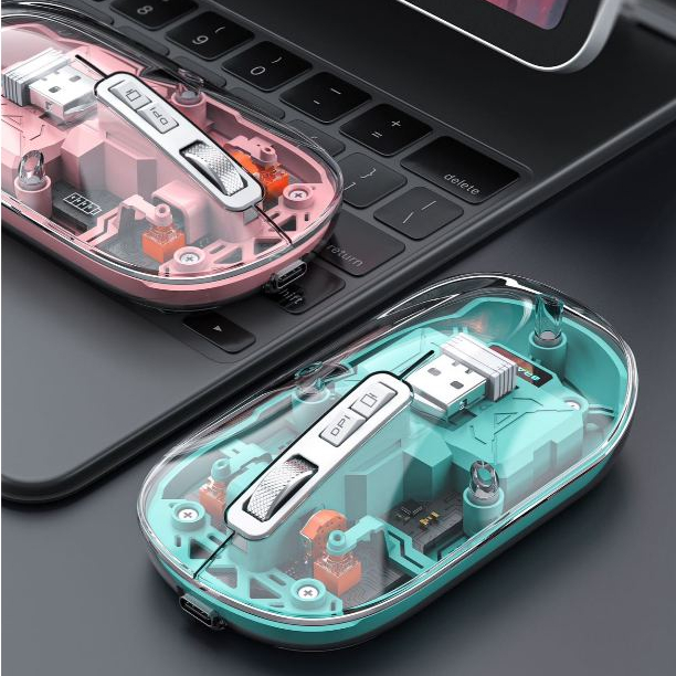 Mouse Sem Fio Wireless 2400DPI BRASWEI MS8091 2,4GHz Bluetooth Mouse Gamer Recarregável Bateria ...