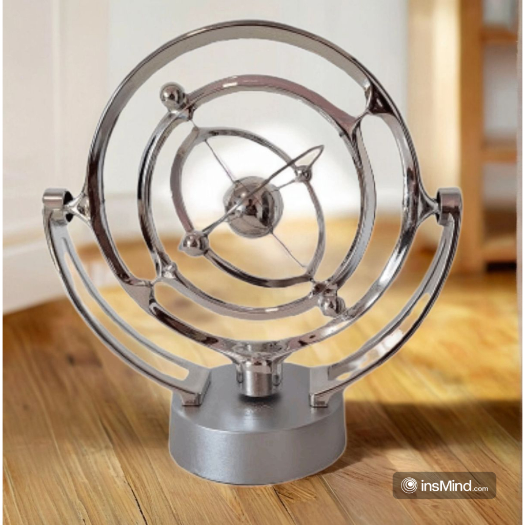 Pendulo Cinetico Orbital Prata Mesa Escritorio Decoracao Newton pilha ...