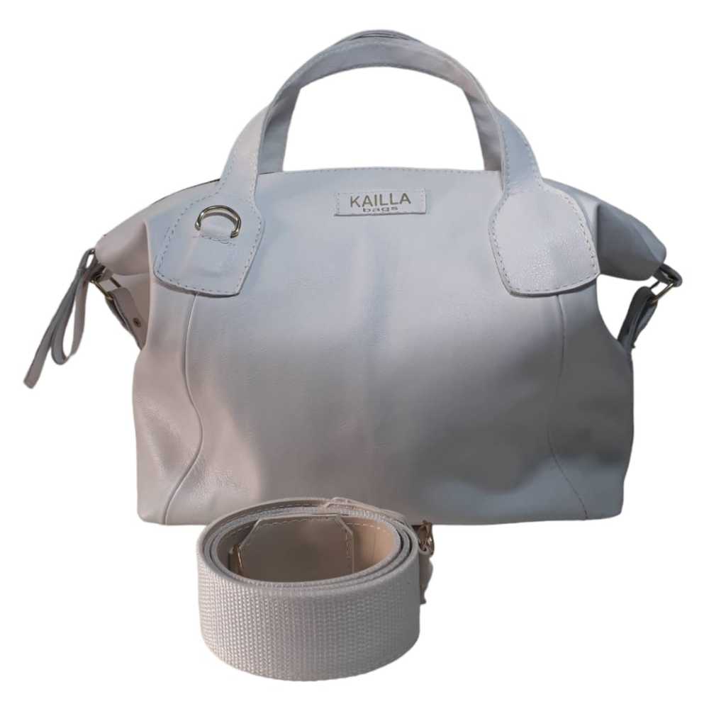 Bolsa Feminina Transversal de Mão Lateral Couro Legítimo Kailla Bags ...