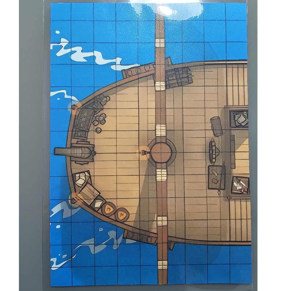 Mapa RPG D&D Mapas Temáticos Návio Barco Mar Oceano 4 Unidades ...