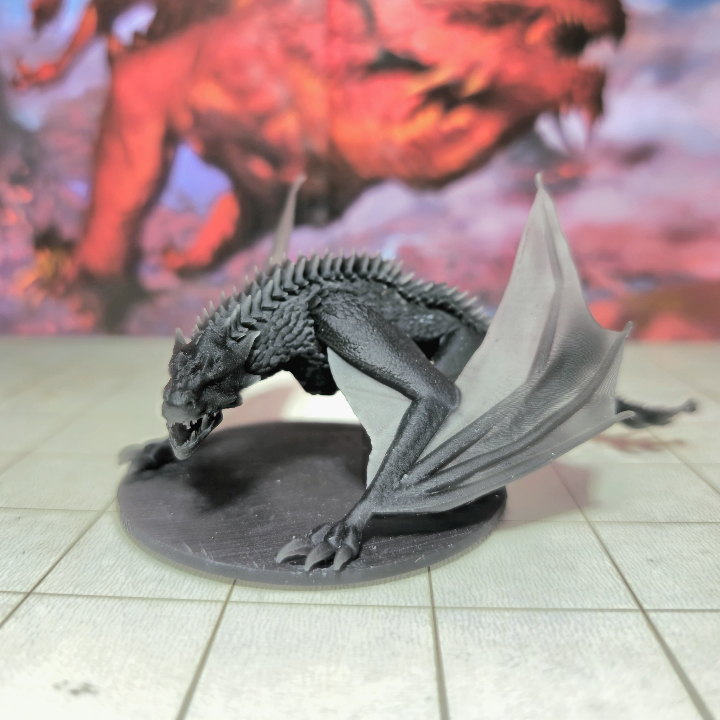 Miniatura RPG Wyvern Dragão Criatura Grande D&D dnd Dungeons and ...