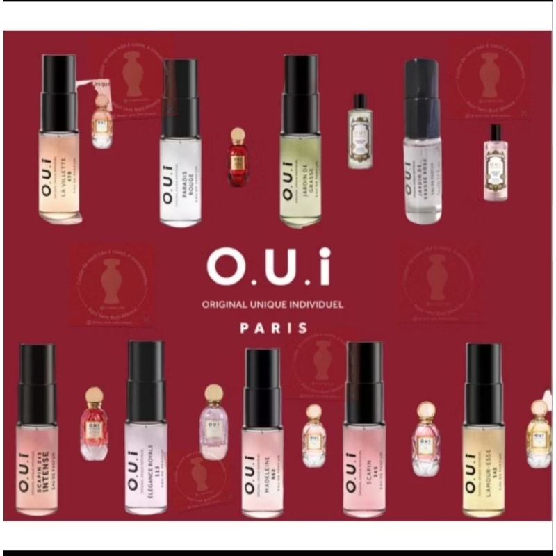 kit Découverte Oui c/5 fragâncias. Eau de Perfum 5ml cada- masculino e ...