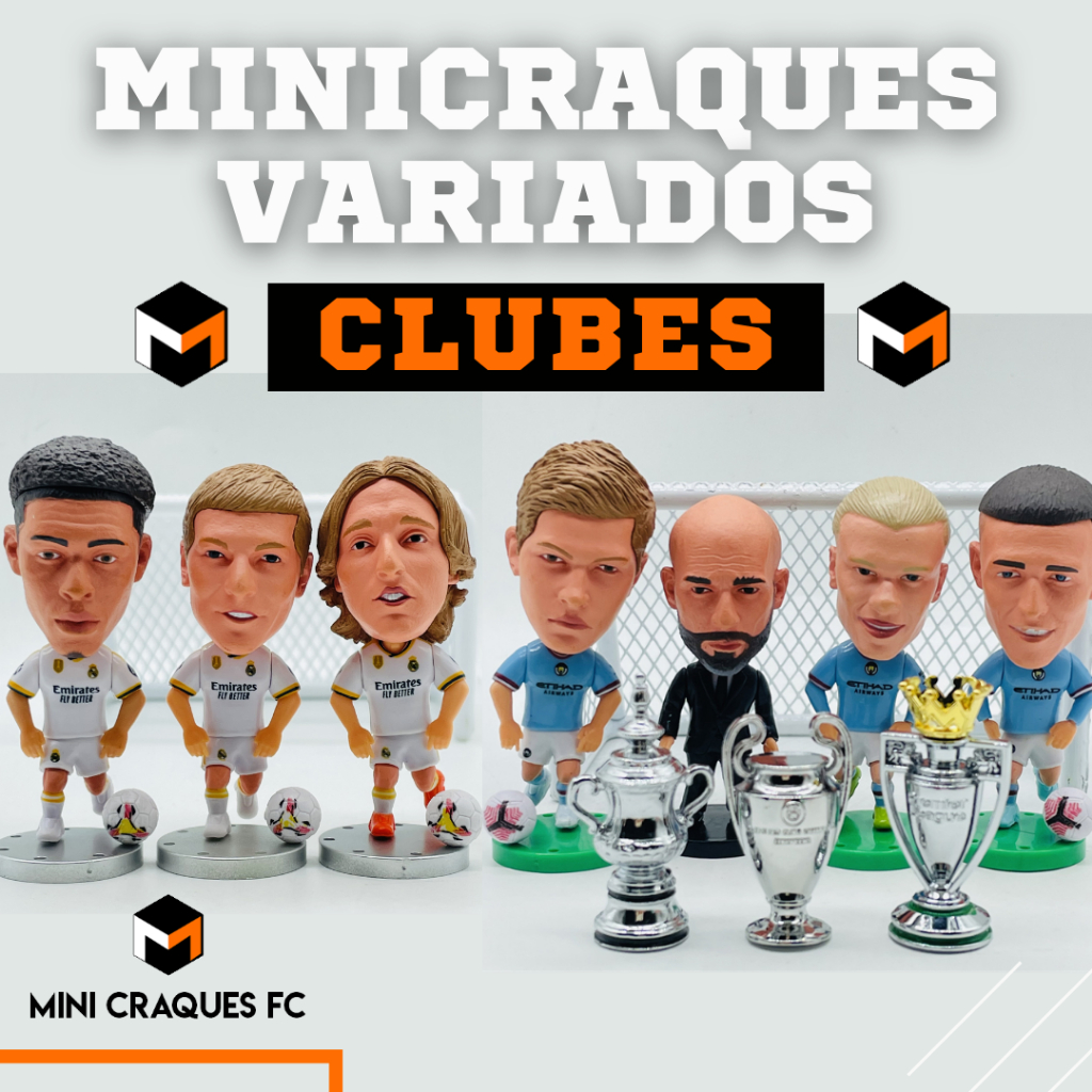 Mini Craque Messi, Cristiano, Neymar e Mais (Unidade) - Boneco em ...