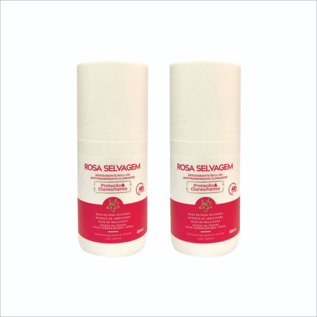 Desodorante Roll-on Clareador Rosa Selvagem 85ml | Shopee Brasil
