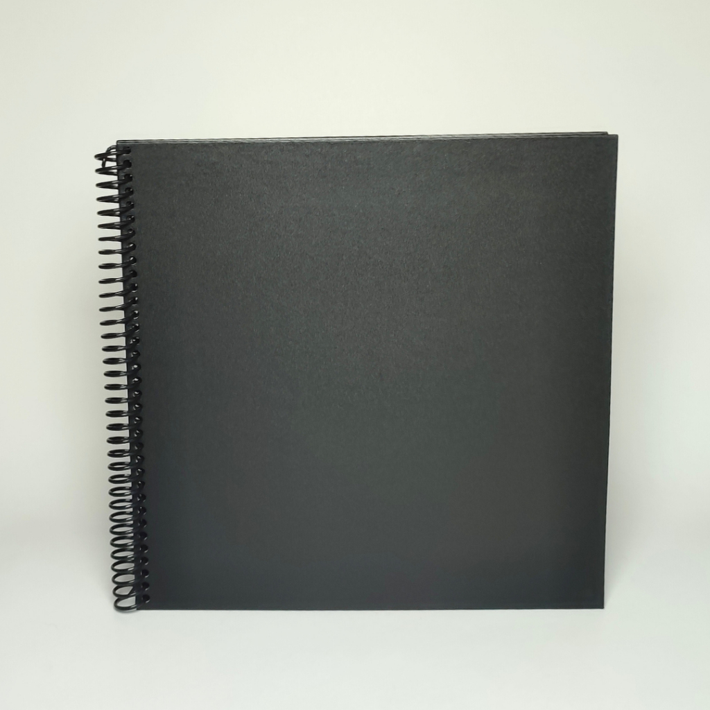 Álbum - Scrapbook - 21cm x 21 cm - Básico Preto - Capa Dura Adesivo ...