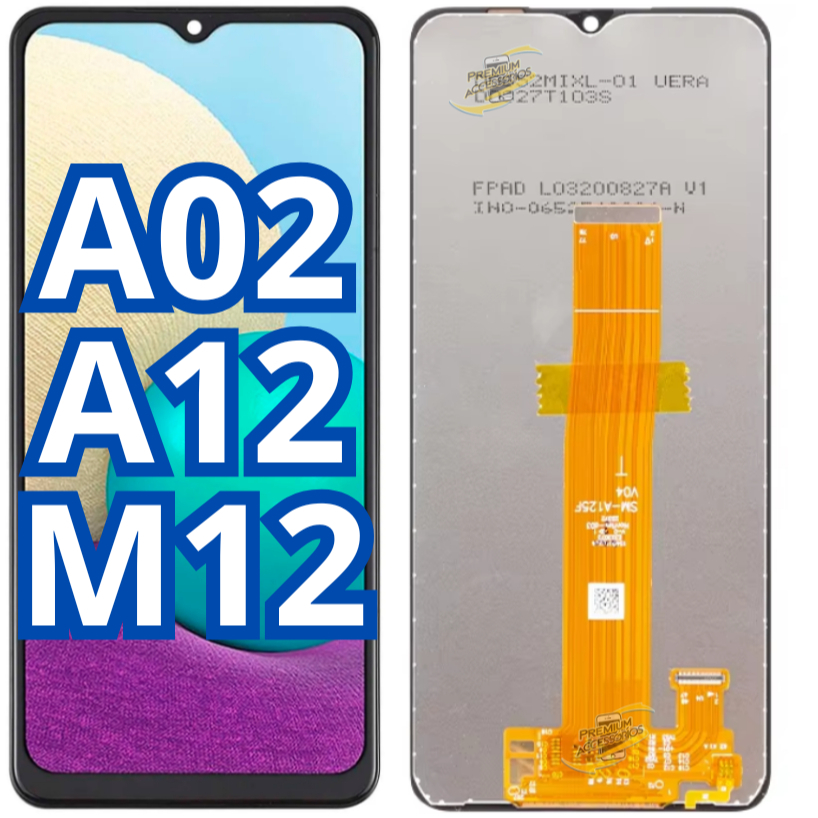 Tela Frontal Touch Display A02/ A12/ M12 Com Aro / Sem Aro - A Pronta Entrega | Shopee Brasil