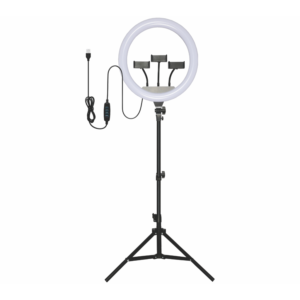 Ring Light 36cm 14 Polegadas+tripé C/controle Cor Da Estrutura Preto Cor Da Luz Amarela, Neutra ...