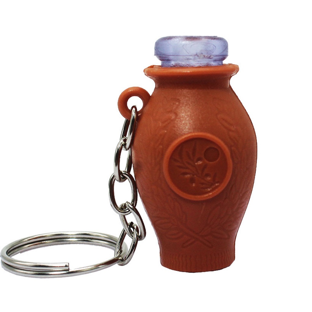 100 Chaveiro Botija Porta Óleo de Unção Cor de Barro | Shopee Brasil