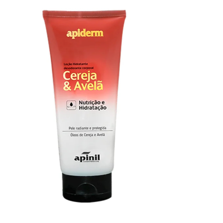 Loção Hidratante Corporal Apiderm Cereja e Avelã 190g - Apinil ...